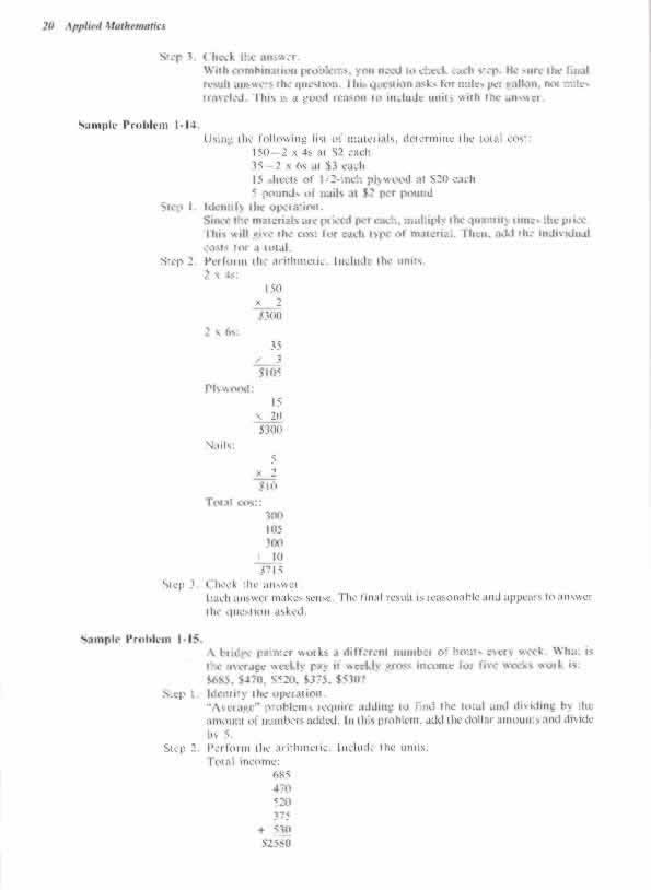 GW1301 Applied Mathematics - Chapter 1 Sample Problems p2