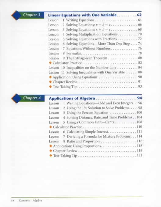 AGS Algebra / -Table-of-contents-p2