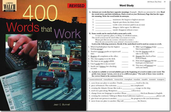 400 Words That Work | Wieser Educational